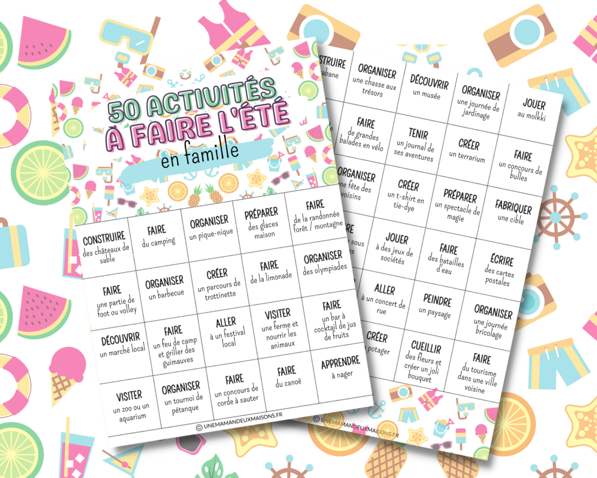 50 activités d'été à faire en famille
