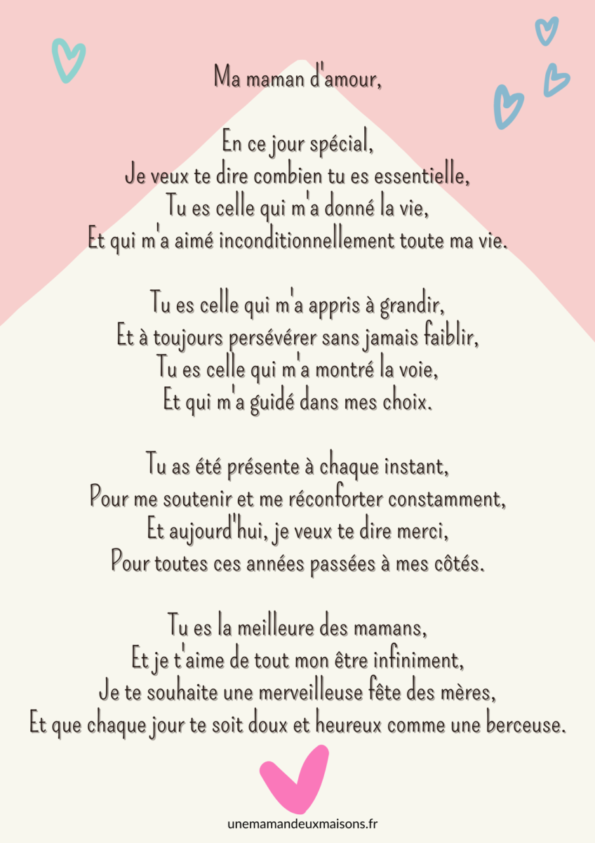 5 tendres poèmes pour la fête des mères